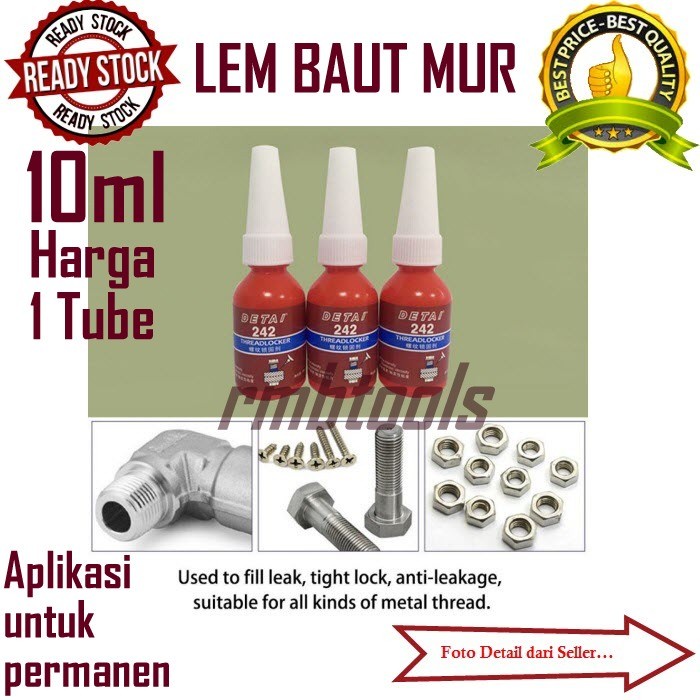 Jual Lem Lem Baut Anti Karat / Lem Mur / Lem Trimpot / Thread Locker -1 Pcs | Shopee Indonesia