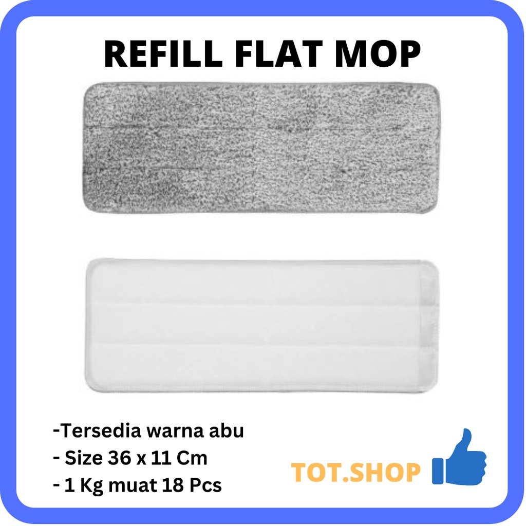 Jual [REFILL FLAT MOP] KAIN PEL MICROFIBER REFILL SUPER MOP | Shopee ...