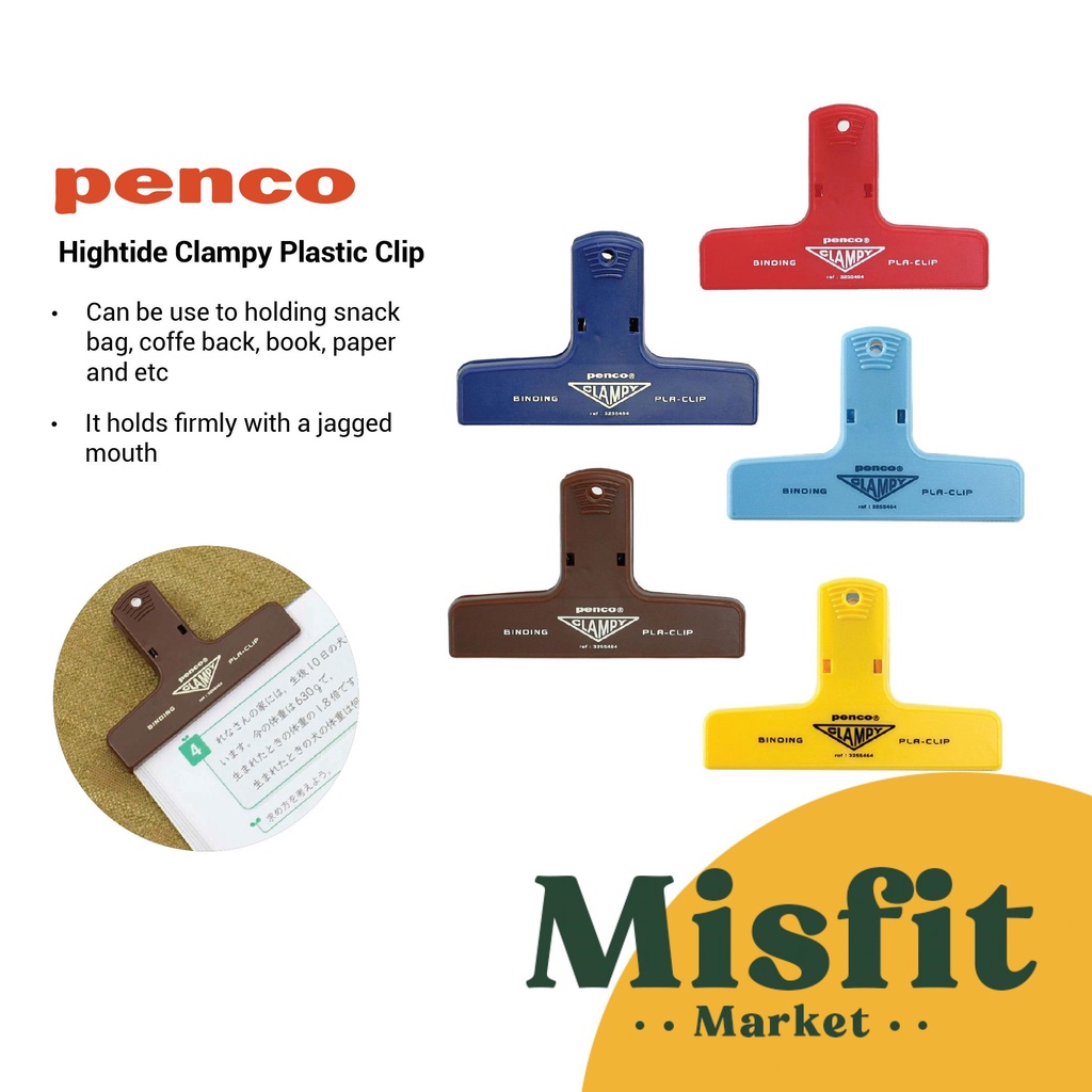 Jual Hightide Penco Clampy Plastic Clip Klip Plastik Pembatas Buku ...