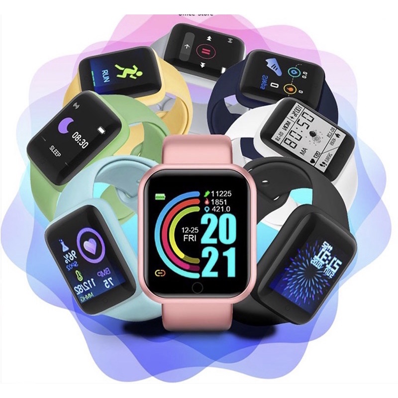 Jual (COD) Smartwatch Y68 Jam Tangan Pintar Pria Wanita Olahraga ...
