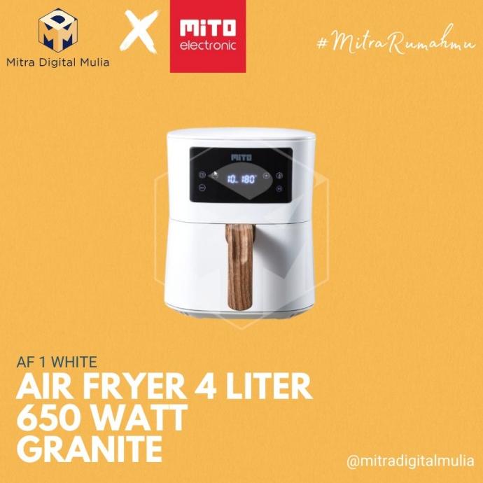 Jual Mito AF 1 Digital Air Fryer 4 Liter Low Watt Putih AF1 | Shopee ...