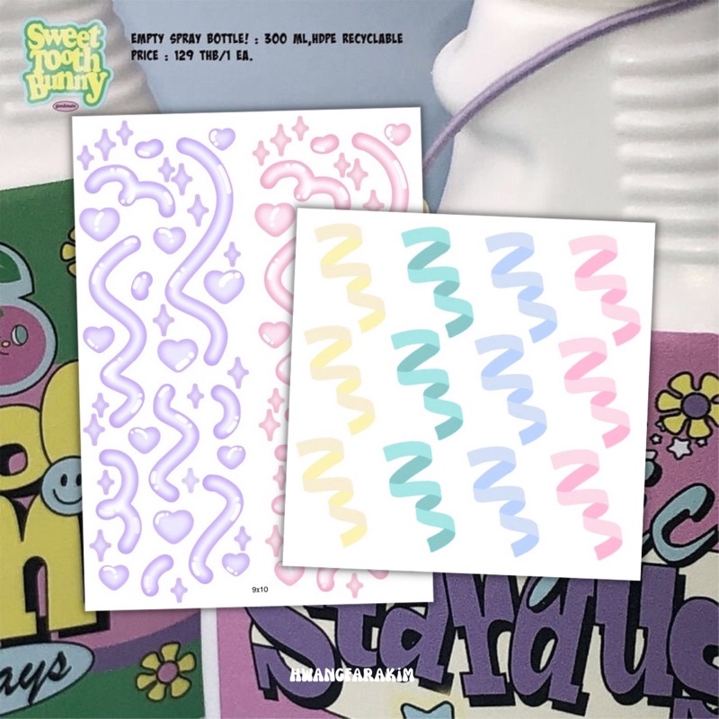 Jual STICKER DECO CONFETTI JAPAN KOREAN STIKER AESTHETIC ESTETIK CUTE ...