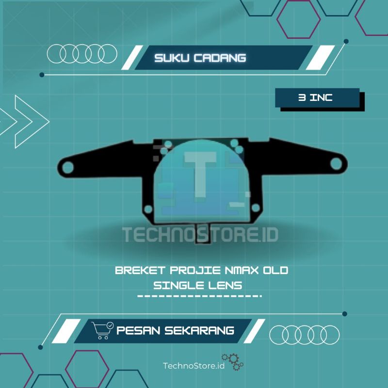 Jual Braket Breket Bracket Projie Nmax old UPS Sniper F1 Explore E10 E9 E7 Single Lens | Shopee ...