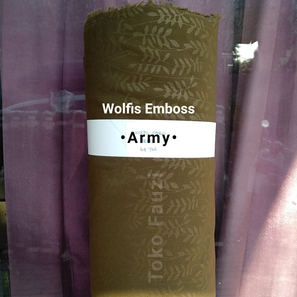 Jual 50cm Kain BAhan Emboss Wolfis Grade A Meteran | Shopee Indonesia
