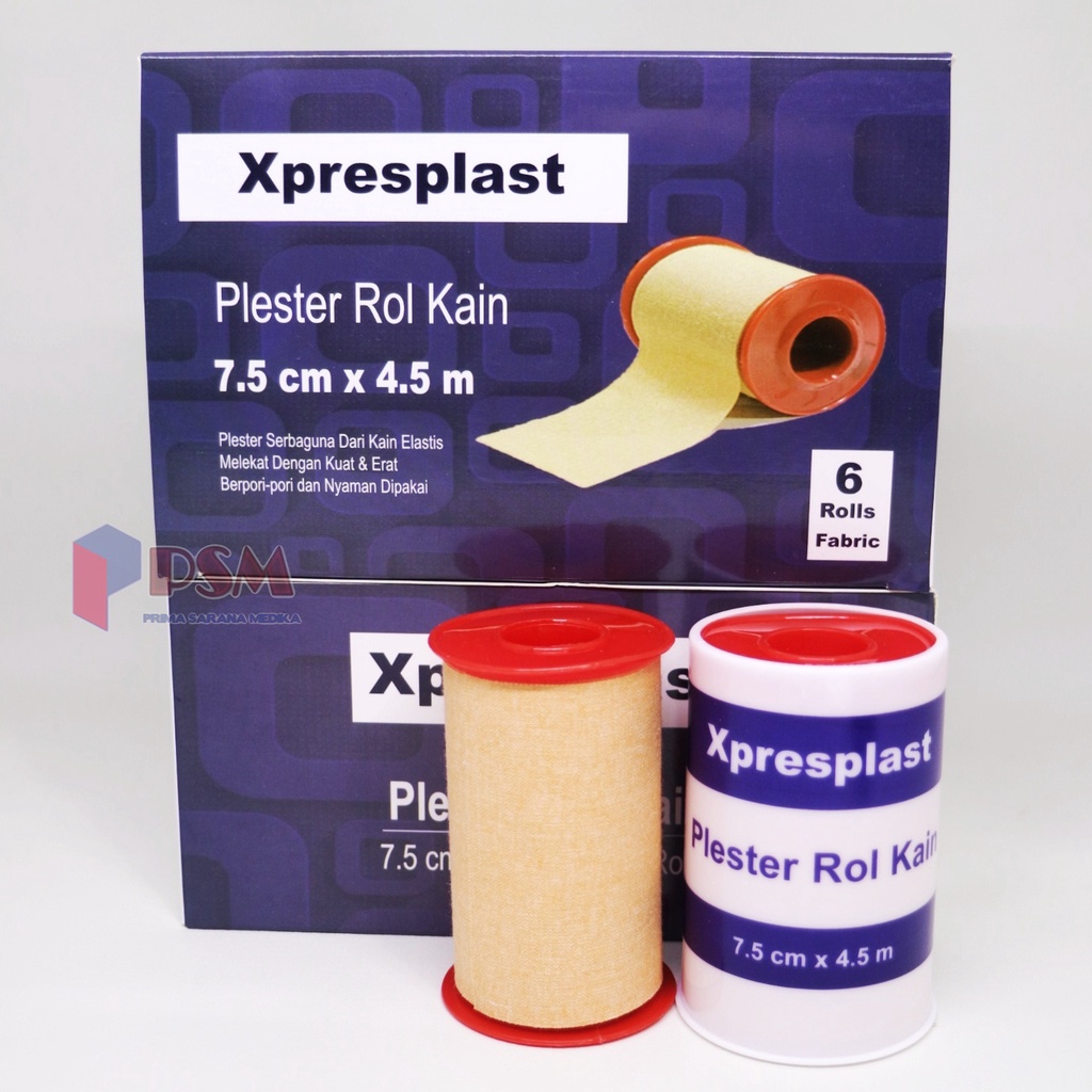 Jual Plester Roll Kain 7,5cm x 4,5m Xpresplast Gidcare / sejenis Leukoplast | Shopee Indonesia