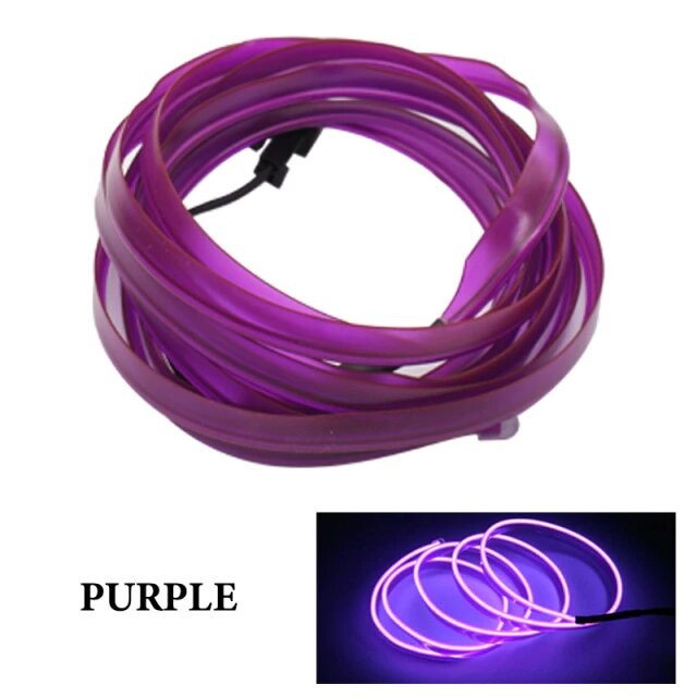 Jual Lampu LED Strip Neon Glow Light EL Wire Flexible CCFL Harga Per ...