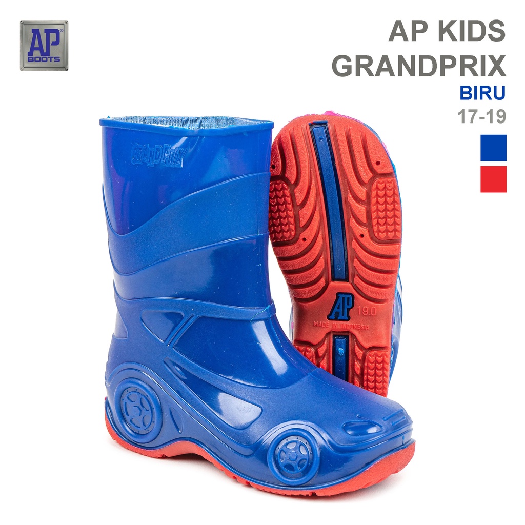 Jual Sepatu Boot Anak AP KIDS GRANDPRIX BIRU - motif mobil | Shopee ...