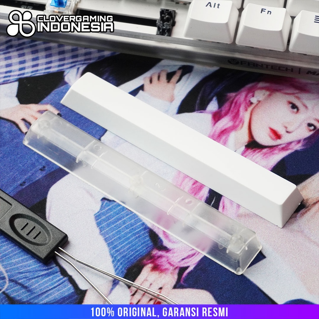 Jual Keycaps CLV White Blank Transparant Spacebar PBT Polos - Space Bar | Shopee Indonesia