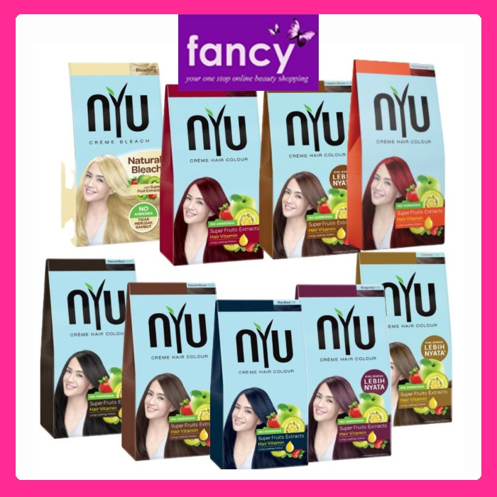 Jual NYU CREME HAIR COLOR Pewarna Rambut Cat Rambut Natural (Amonia ...
