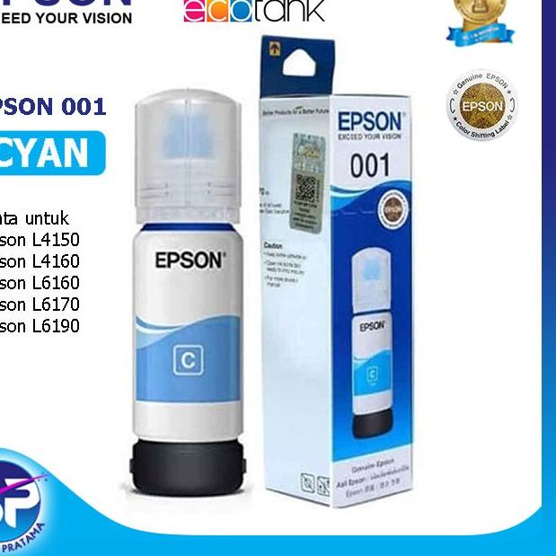 Jual Tinta Epson 001 B/C/M/Y Original - Biru | Shopee Indonesia
