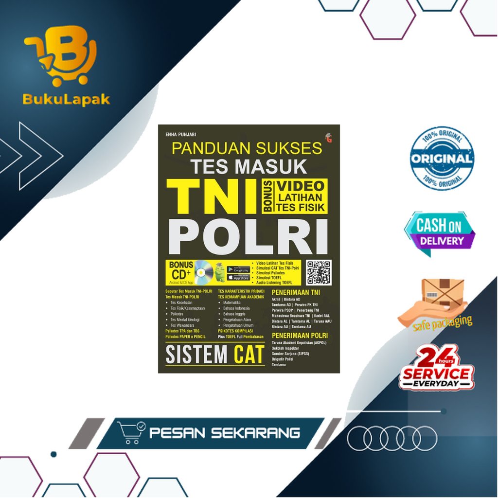 Jual Buku Tni Polri Panduan Sukses Tes Masuk Tni Polri Sistem Cat
