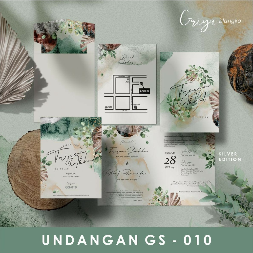 Jual Blangko Undangan Griya GS 010 (Free File Setting Corel) | Shopee ...