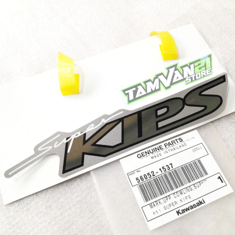 Jual 1 BUAH STRIPING STICKER TULISAN SUPER KIPS NINJA RR OLD ZX SILVER ...