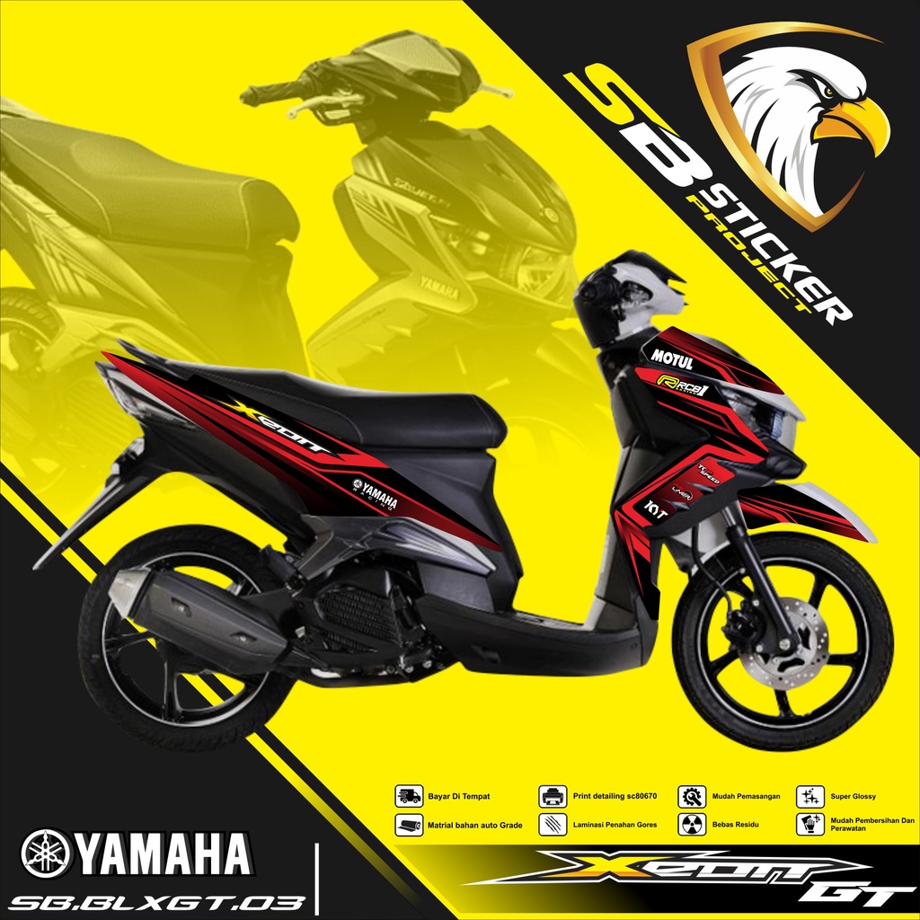 Jual STRIPING XEON GT- STICKER HOLOGRAM YAMAHA XEON GT TERBARU SB 003 ...