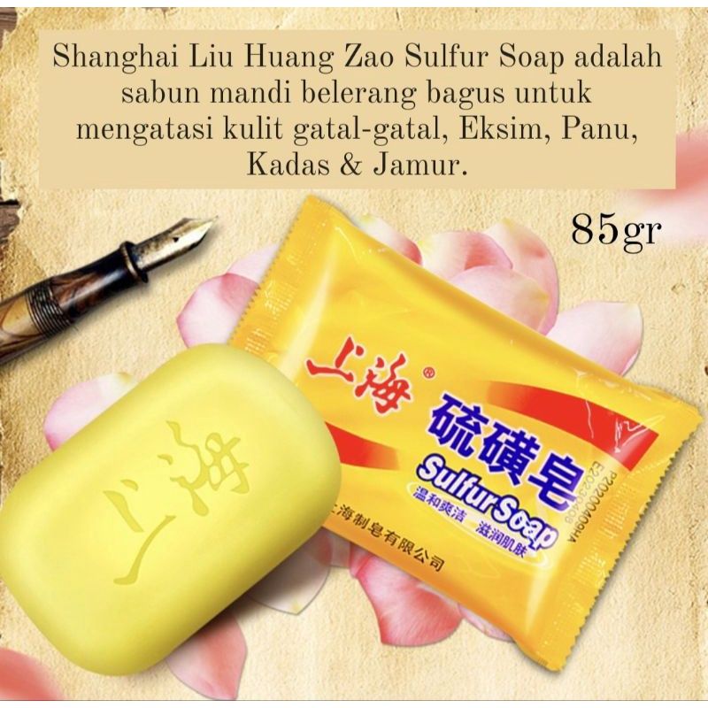 Jual Sabun Belerang Shanghai Soap Sabun Gatal Sulfur Ampuh Obati Gatal ...