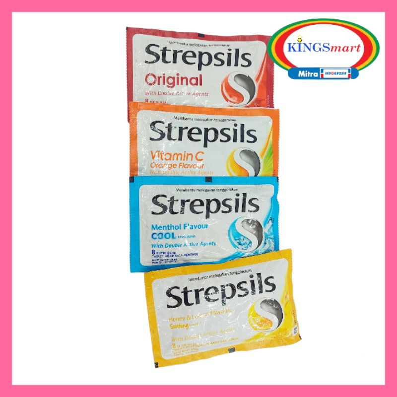 Jual strepsils permen vitamin c melegakan tenggorokan batuk cool lemon ...