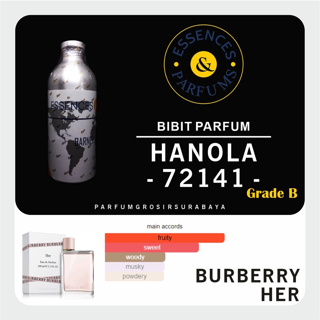 Jual Bibit Parfum - HANOLA 72141 | Grade B | Burbery Her | Essences ...