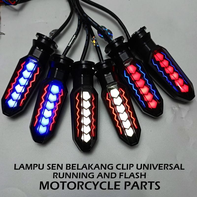Jual Lampu Sen Belakang Clip Running 2 in 1 Lampu Sen Motor Vario ...