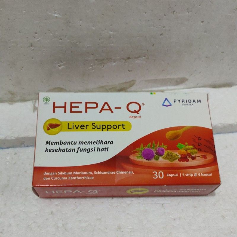 Jual HEPA-Q "Harga per/dus/box isi 30 kapsul" Suplemen utk memelihara ...