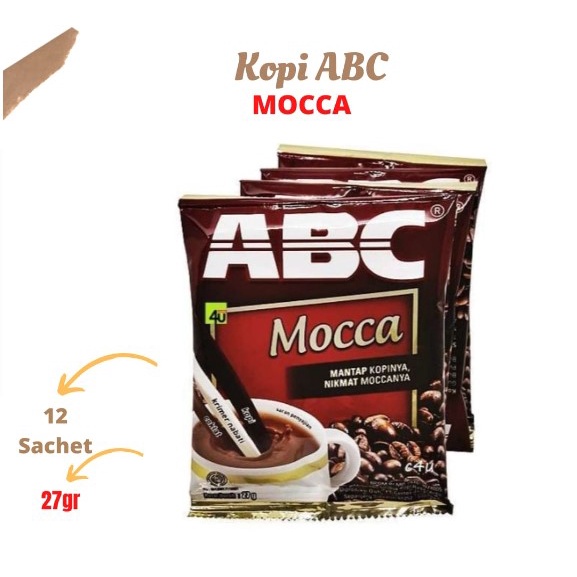 Jual Kopi ABC Mocca Renceng isi 12 Sachet x 27gr | Shopee Indonesia