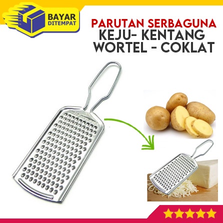Jual Parutan Keju Stainless Anti Karat Serbaguna Alat Parut Kunyit ...