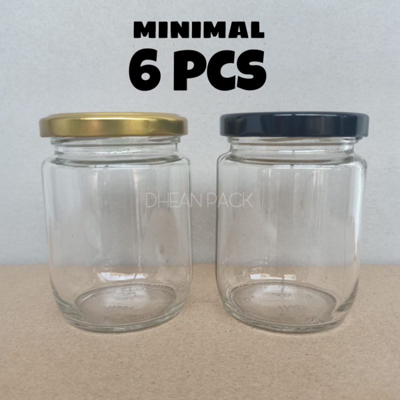 Jual [ 250 ml ] JAR KACA / TOPLES KACA / BOTOL KACA / WADAH KACA ...