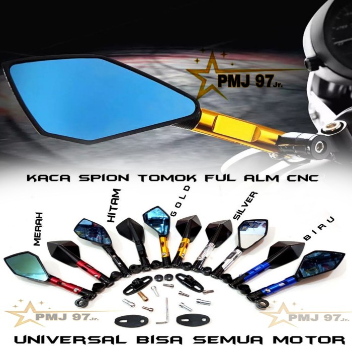 Jual Spion Spion Tomok V2 & V5 Akai Racing Kaca Putih Dan Biru ...