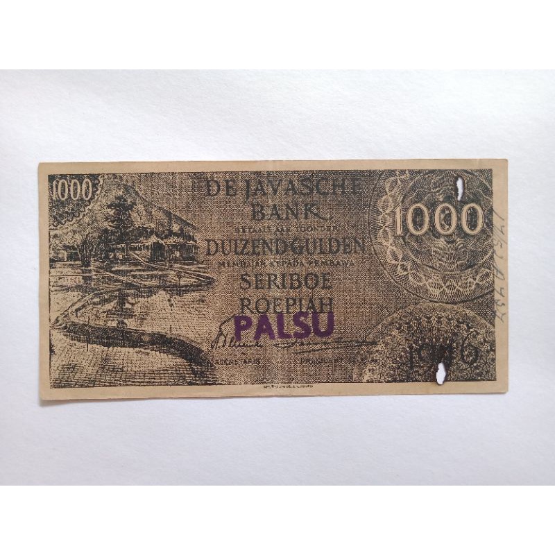 Jual 1000 Rupiah Uang Zaman Belanda(Old Fake) | Shopee Indonesia