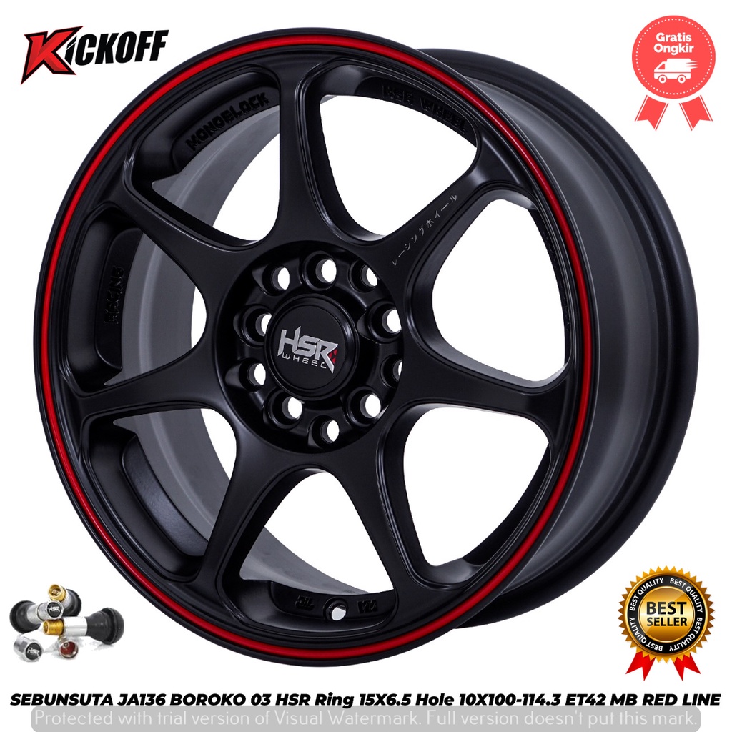 Jual PROMO Velg Racing HSR SEBUNSUTA Ring 15 Cocok Buat Mobil RUSH ERTIGA TERIOS VITARA GRANDMAX ...