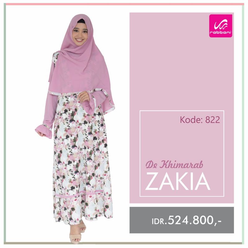 Jual SET GAMIS DAN KHIMAR ZAKIA RABBANI ORIGINAL | Shopee Indonesia