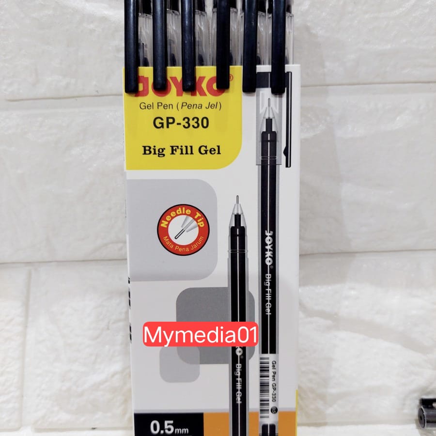 Jual 1 PACK (ISI 12 PCS) PULPEN JOYKO GP 330 BIG FILL GEL TERMURAH ...