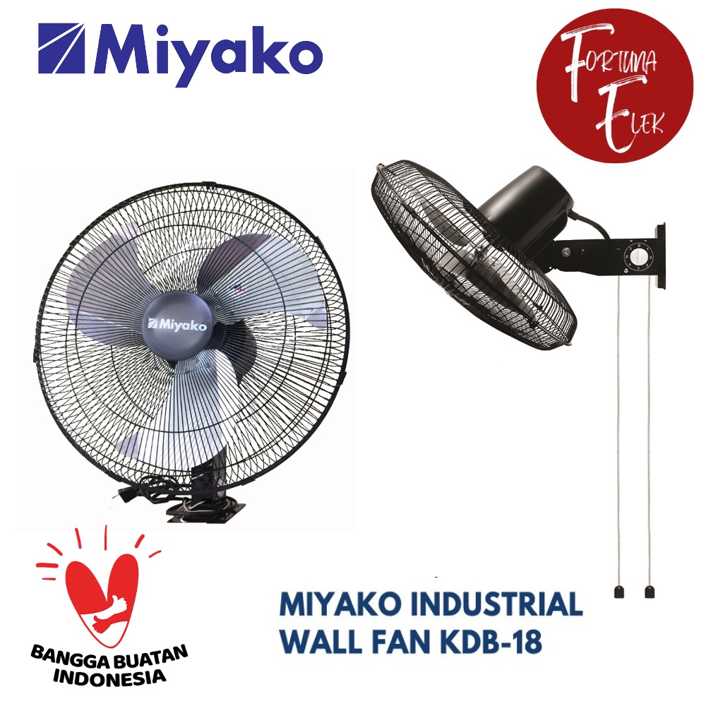 Jual Miyako Industrial Wall Fan 18 Inch KDB - 18 PL | Shopee Indonesia