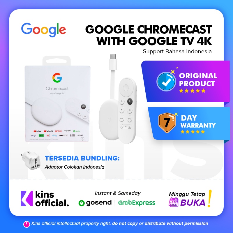 Jual Google Chromecast with Google TV 4K Original / Google Chromecast ...