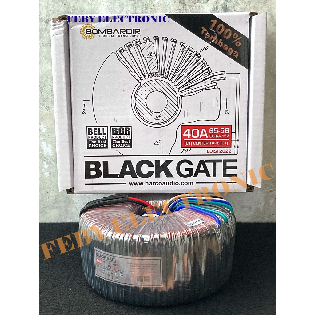 Jual TRAFO DONAT 40A 65V CT BLACKGATE BOMBARDIR TRAVO TOROID 40 A 65 ...