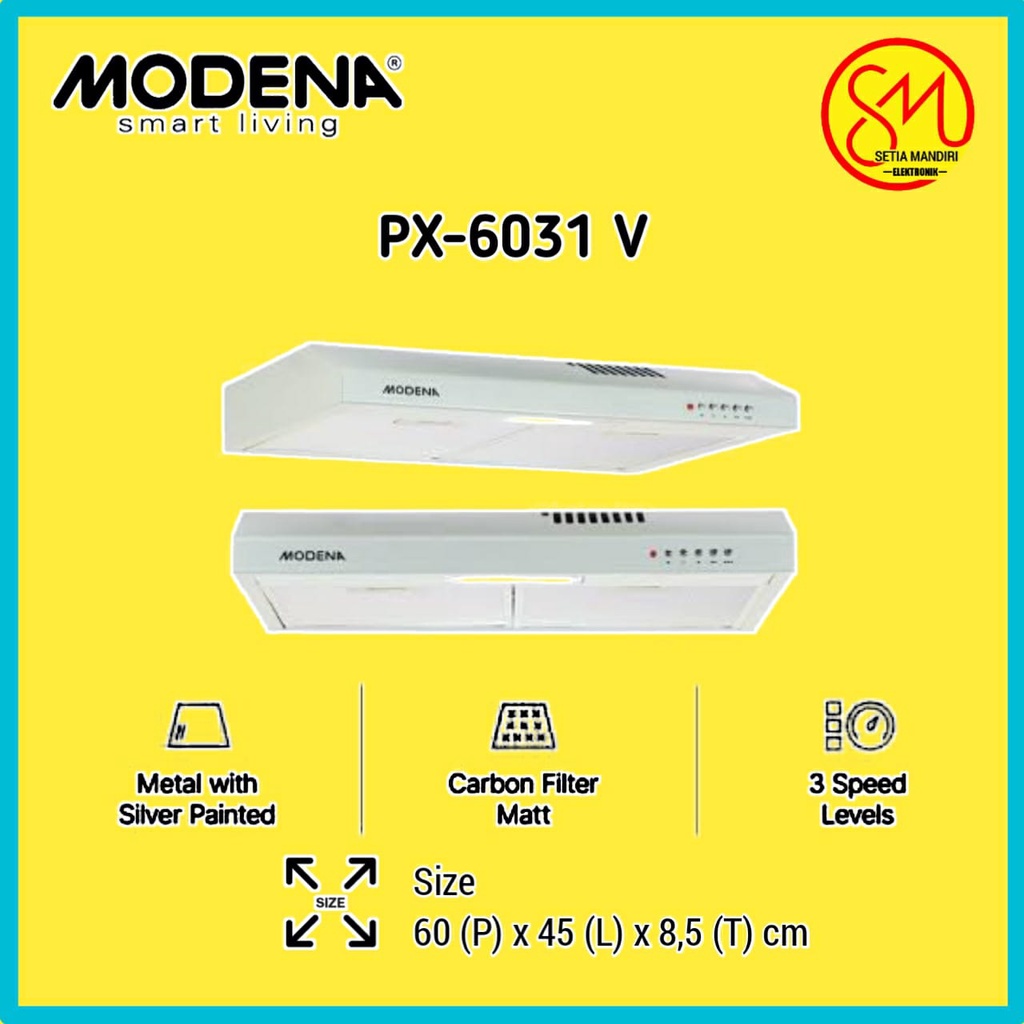 Jual MODENA SLIM COOKER HOOD 60cm PX 6031 V | Shopee Indonesia