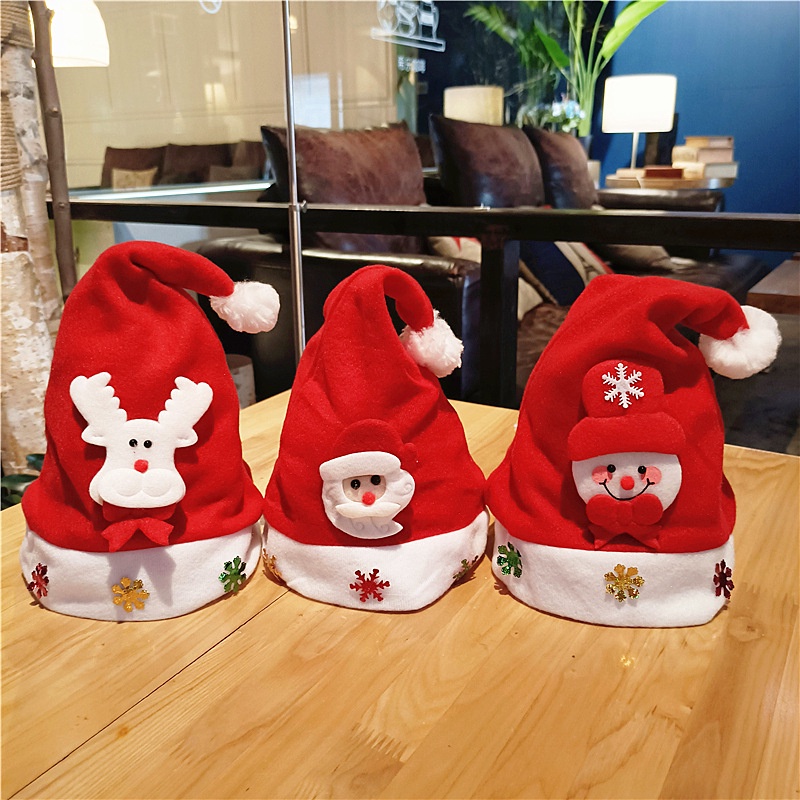 Jual Topi Santa Claus / Topi Santa Claus Dewasa / Topi Santa Clause ...