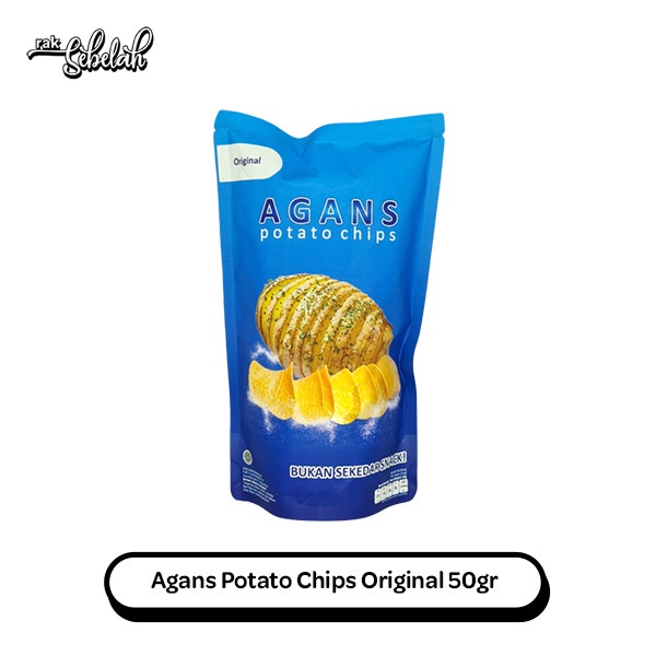 Jual Agans Potato Chips Original 50gr - Keripik Kentang | Snack Asin ...