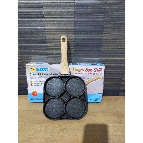 Jual Cetakan Telur/Telor Wajan Pancake/ Burger Egg Grill Frying Pan 4 ...
