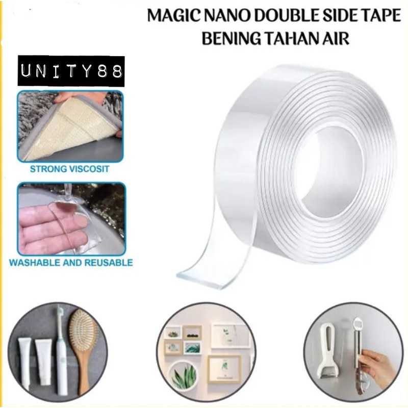 Jual Double tap tape transparan / selotif isolasi bening 2 sisi serba ...