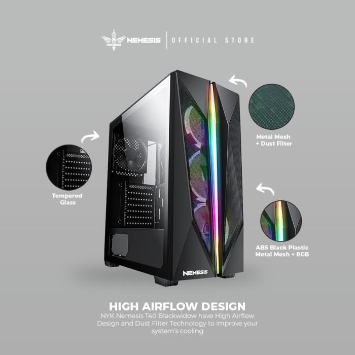 Jual Nyk Nemesis Casing Gaming T40 Black Widow Terbaru! | Shopee Indonesia