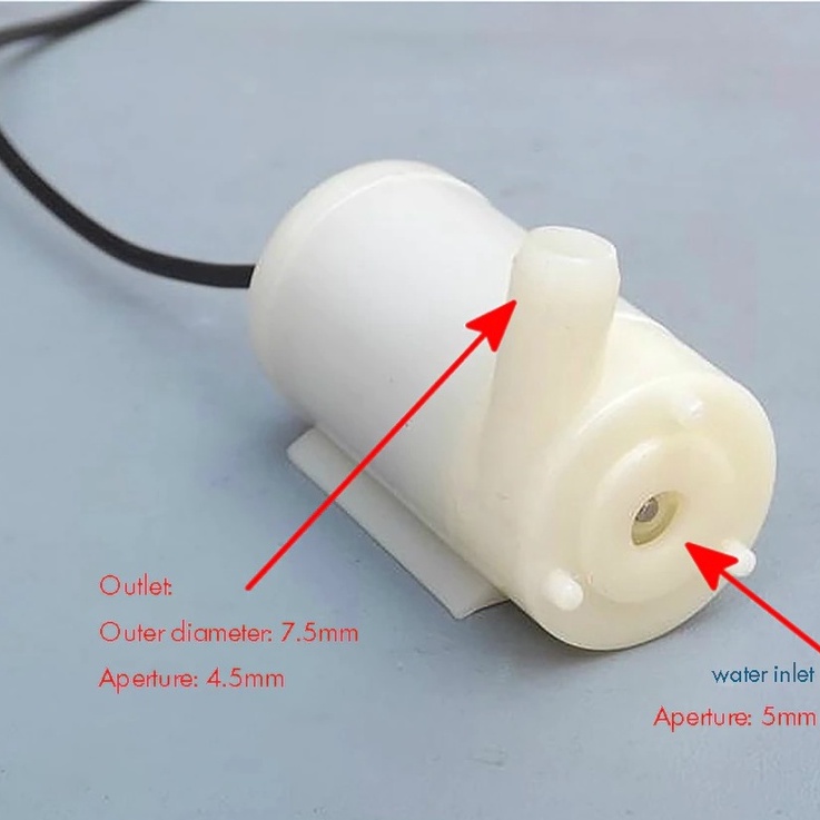 Jual Pompa Submersible Senyap Pompa Air Mikro Mini DC3V 5V, pompa celup ...