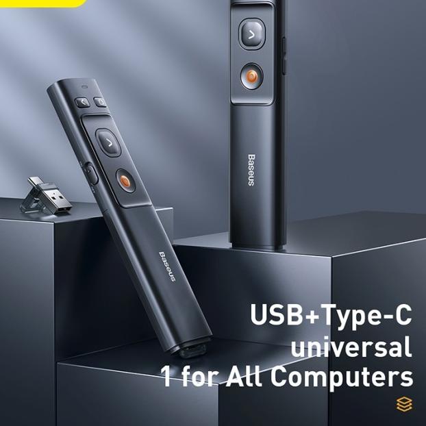 Jual Wireless Presenter Laser Pointer Presentasi 2.4GHz USB A/Type C ...