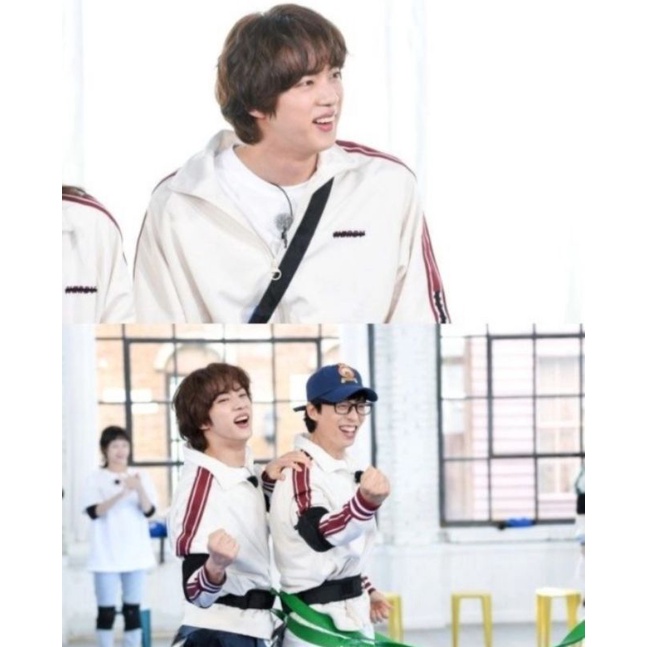 Jual OFFICIAL BTS KIM SEOK JIN RUNNING MAN JACKET OUTFIT SET | Shopee ...