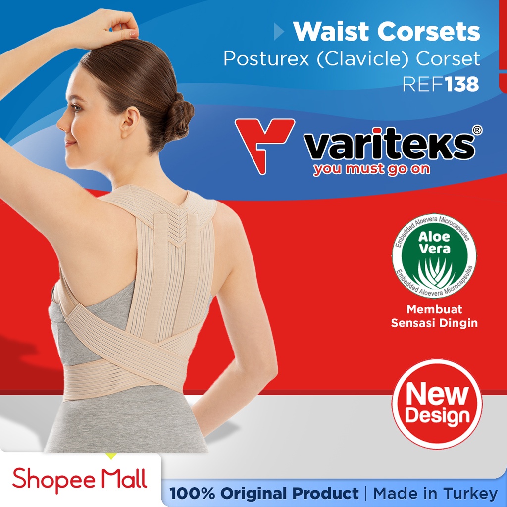 Jual VARITEKS 138 Posturex (Clavicle) Waist Corset | Shopee Indonesia