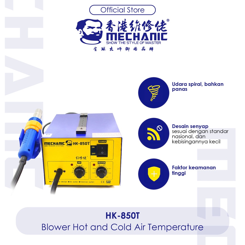 Jual MECHANIC HK-850T Blower Pemanas dan Pendingin Pengelasan Besi ...
