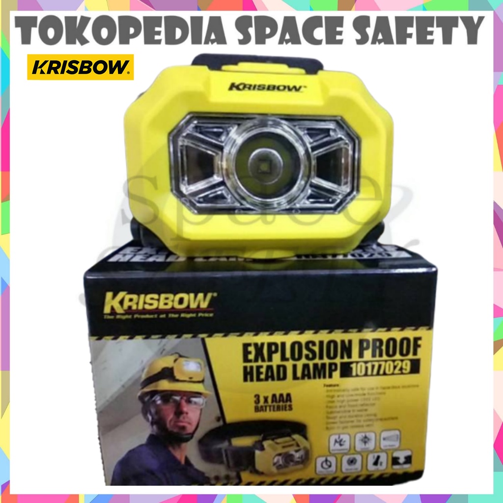 Jual Senter kepala atau HeadLamp KRISBOW 3XAAA | Shopee Indonesia
