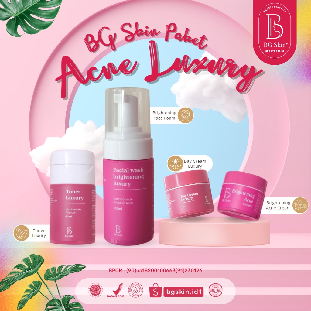 Jual [BG Skin] Paket Acne Luxury | Shopee Indonesia