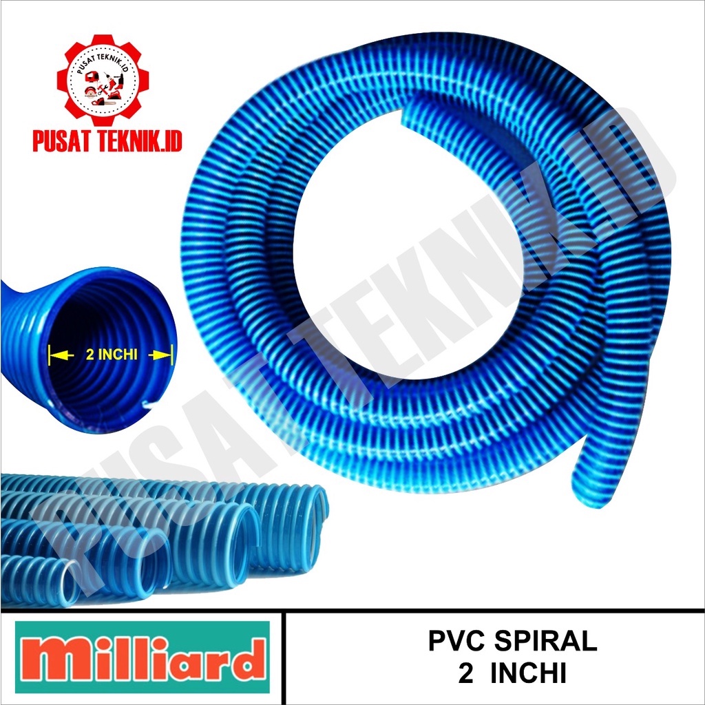 Jual SELANG SPIRAL 2INCH MILLIARD 1 ROLL 50M SELANG HISAP IRIGASI SAWAH ...