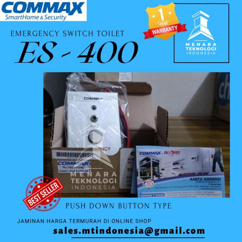 Jual Nurse Call Commax ES-400 Emergency Toilet Push Button | Shopee ...