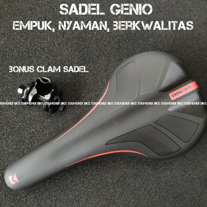 Jual Sadel Sepeda Genio List Merah - Sadel Sepeda MTB - Sepeda Fixie ...